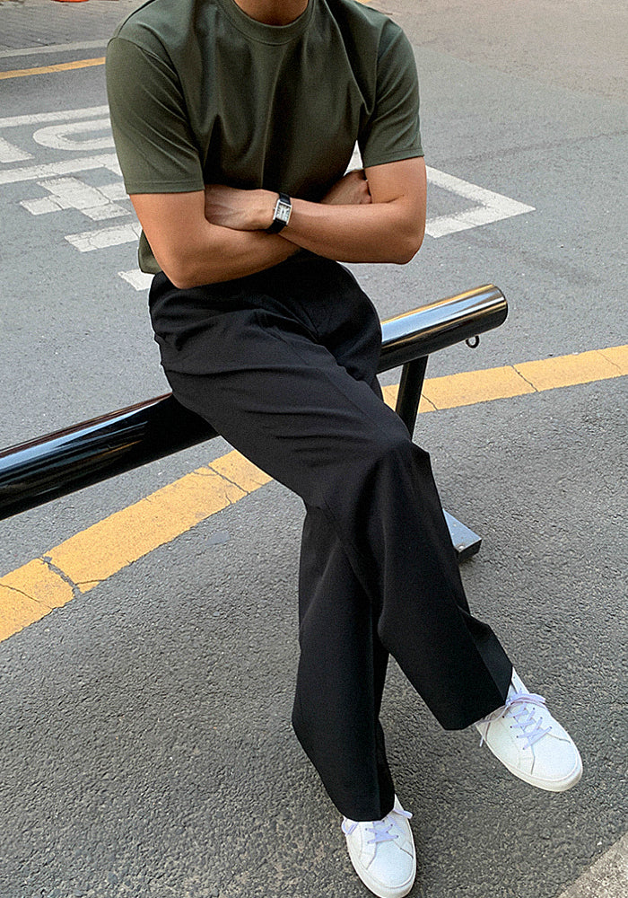 Straight Leg Loose Suit Pants – Uncut-Trends