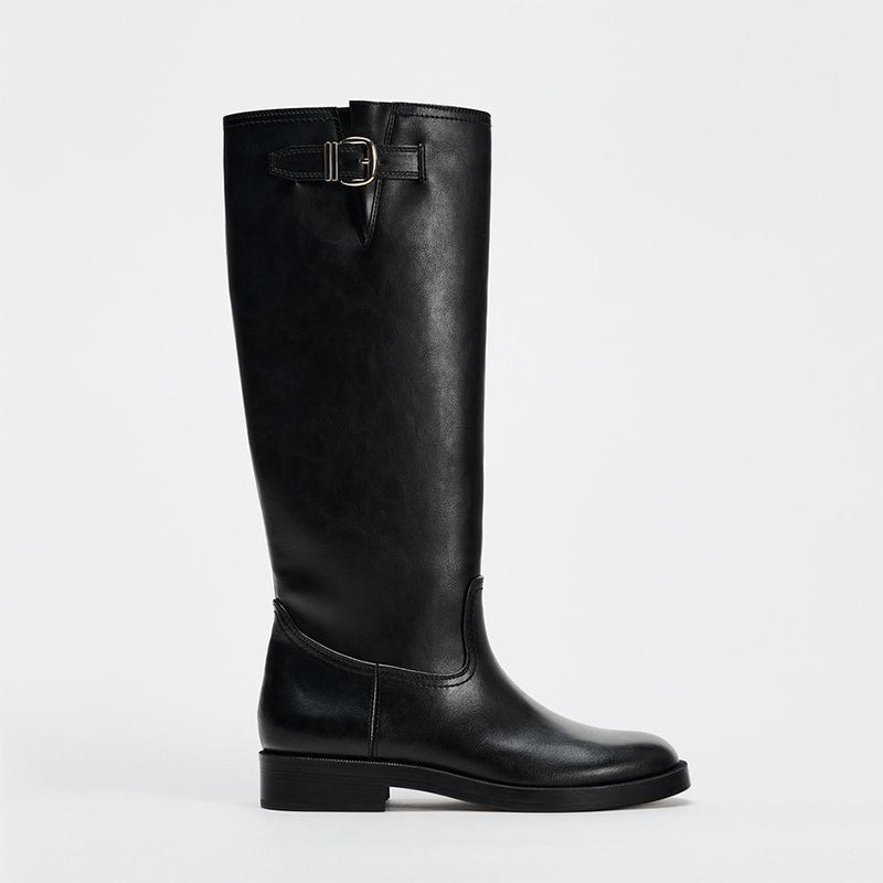 Flat heel knee-high boots – Uncut-Trends