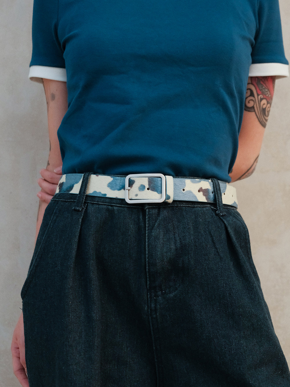 Camouflage Thin Belt – Uncut-Trends
