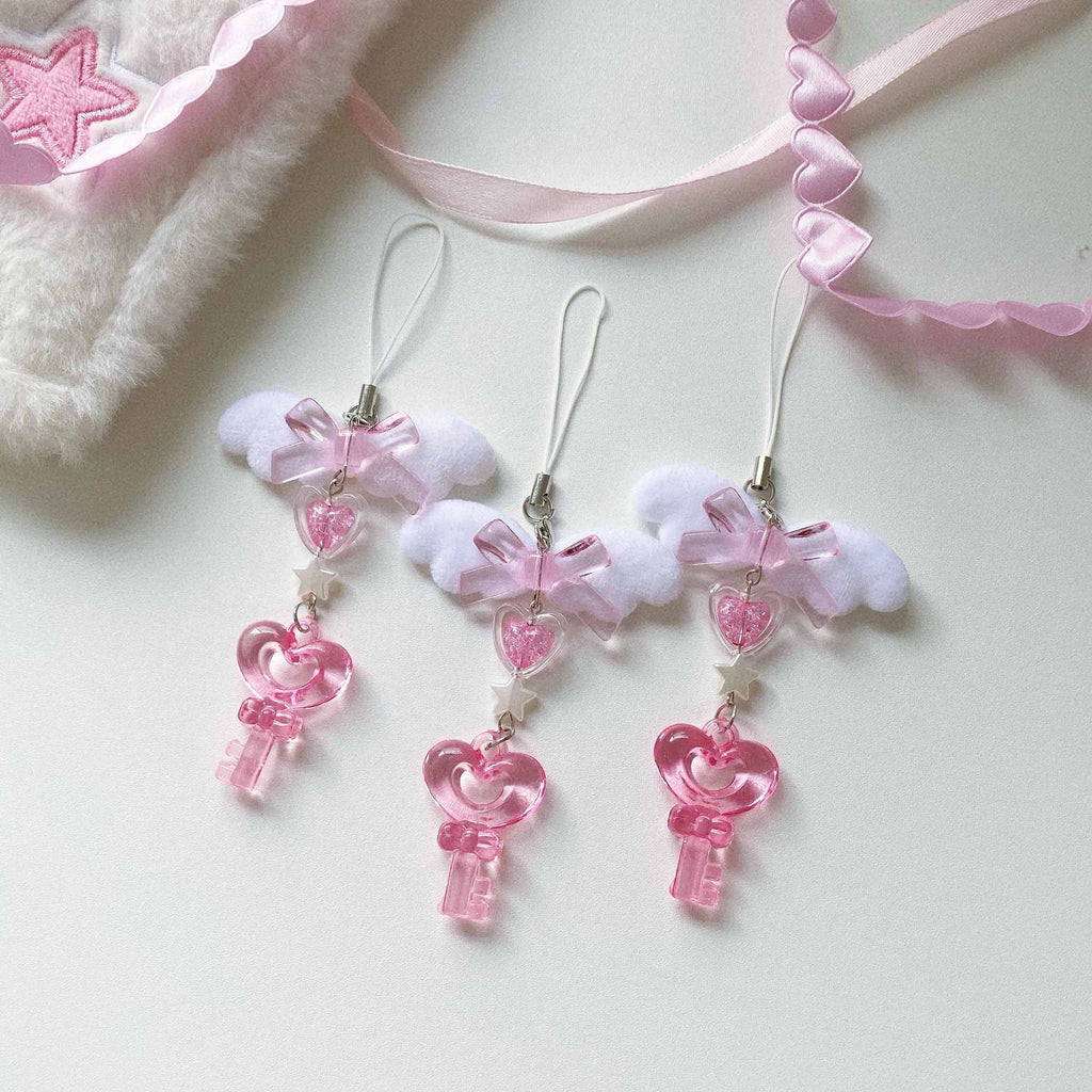 Pink love key charm – Uncut-Trends