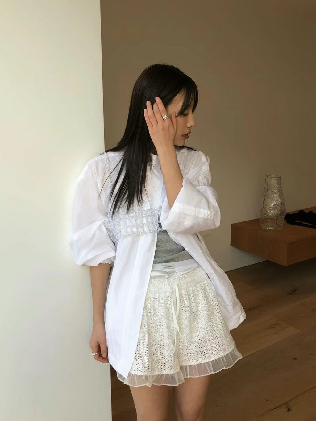 White spring coat – Uncut-Trends