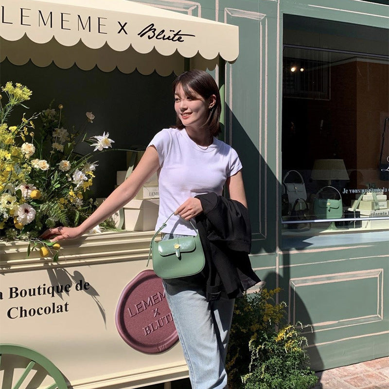 Basic round neck Top – Uncut-Trends