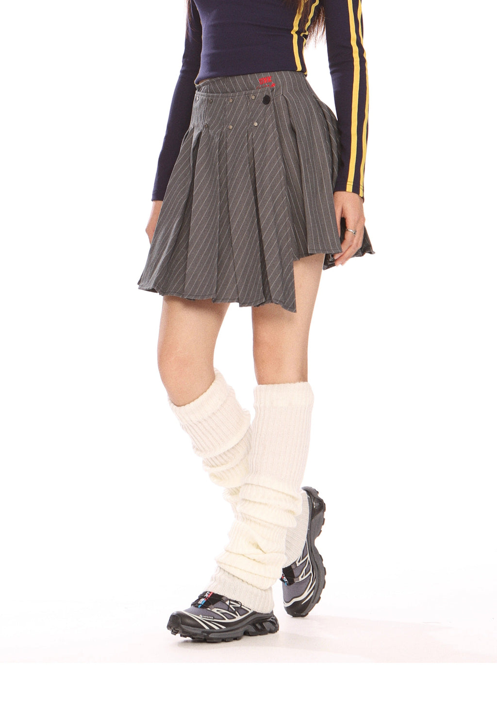 Two-wear irregular waist pleated skirt – Uncut-Trends