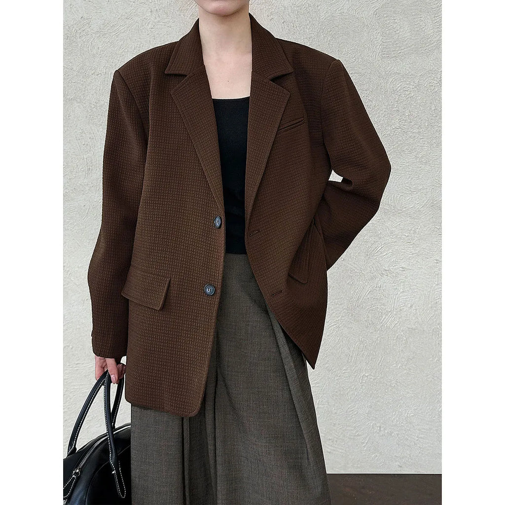 waffle suit coat – Uncut-Trends