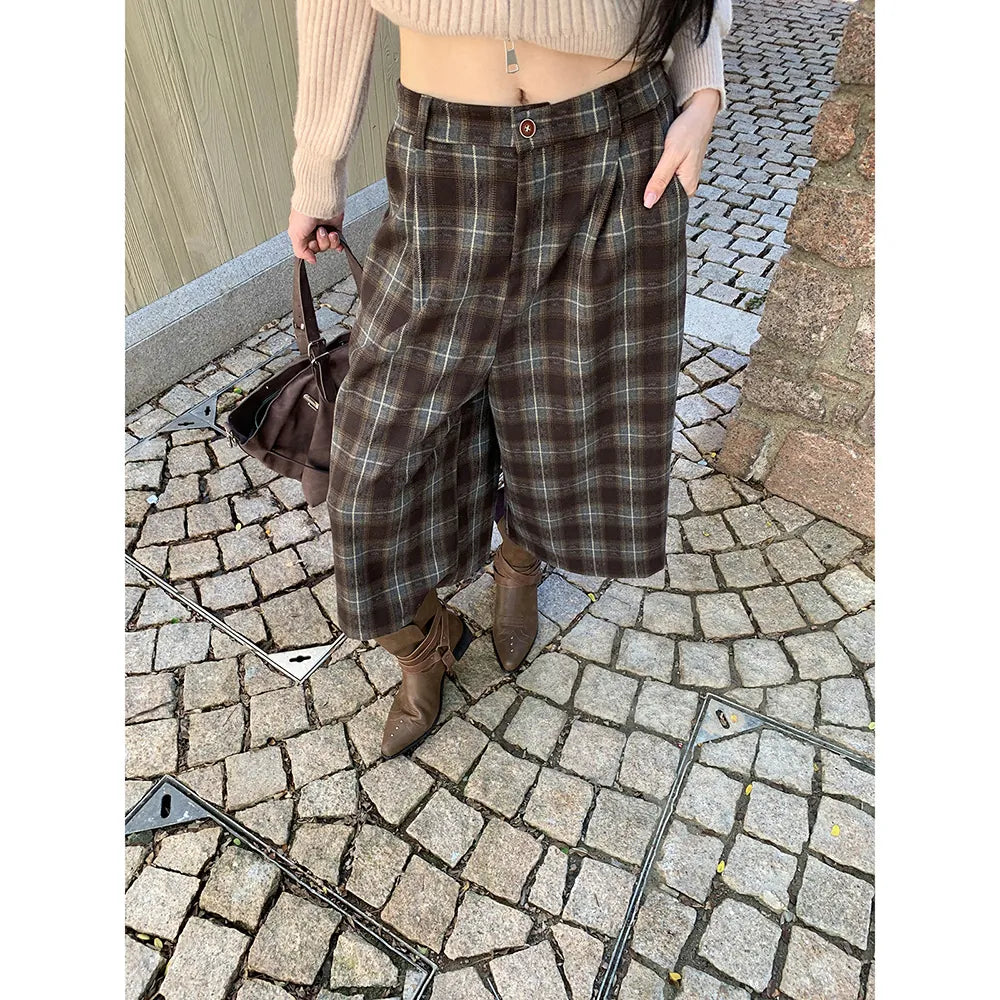 plaid wool pants – Uncut-Trends