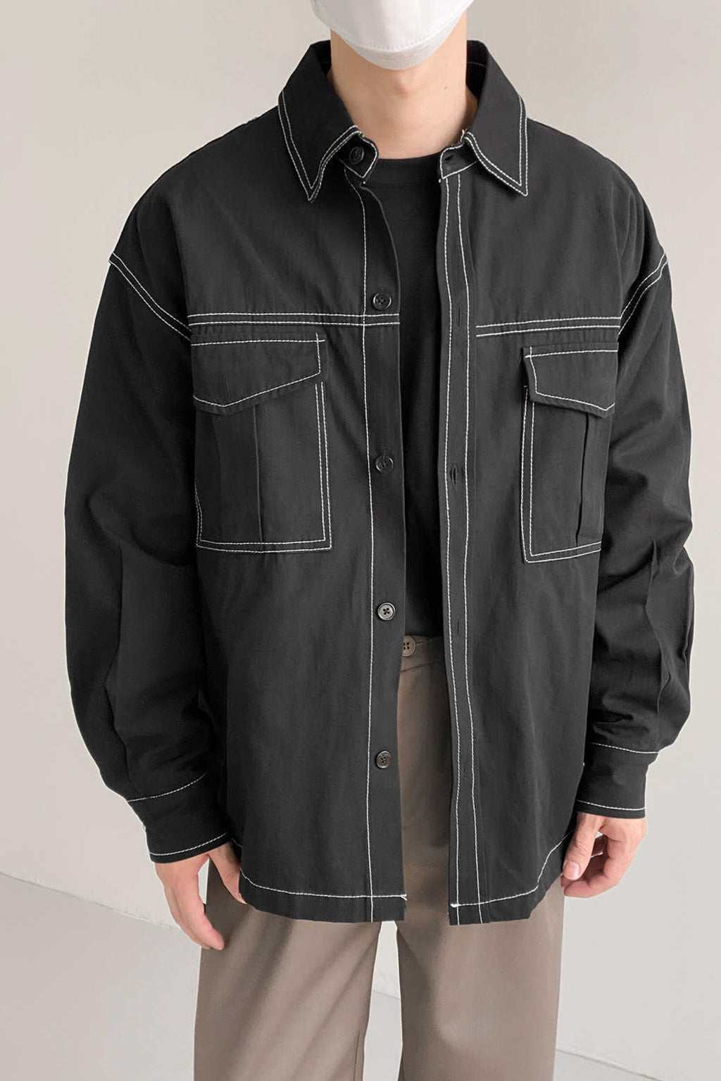 Long-sleeved over shirt jacket – Uncut-Trends